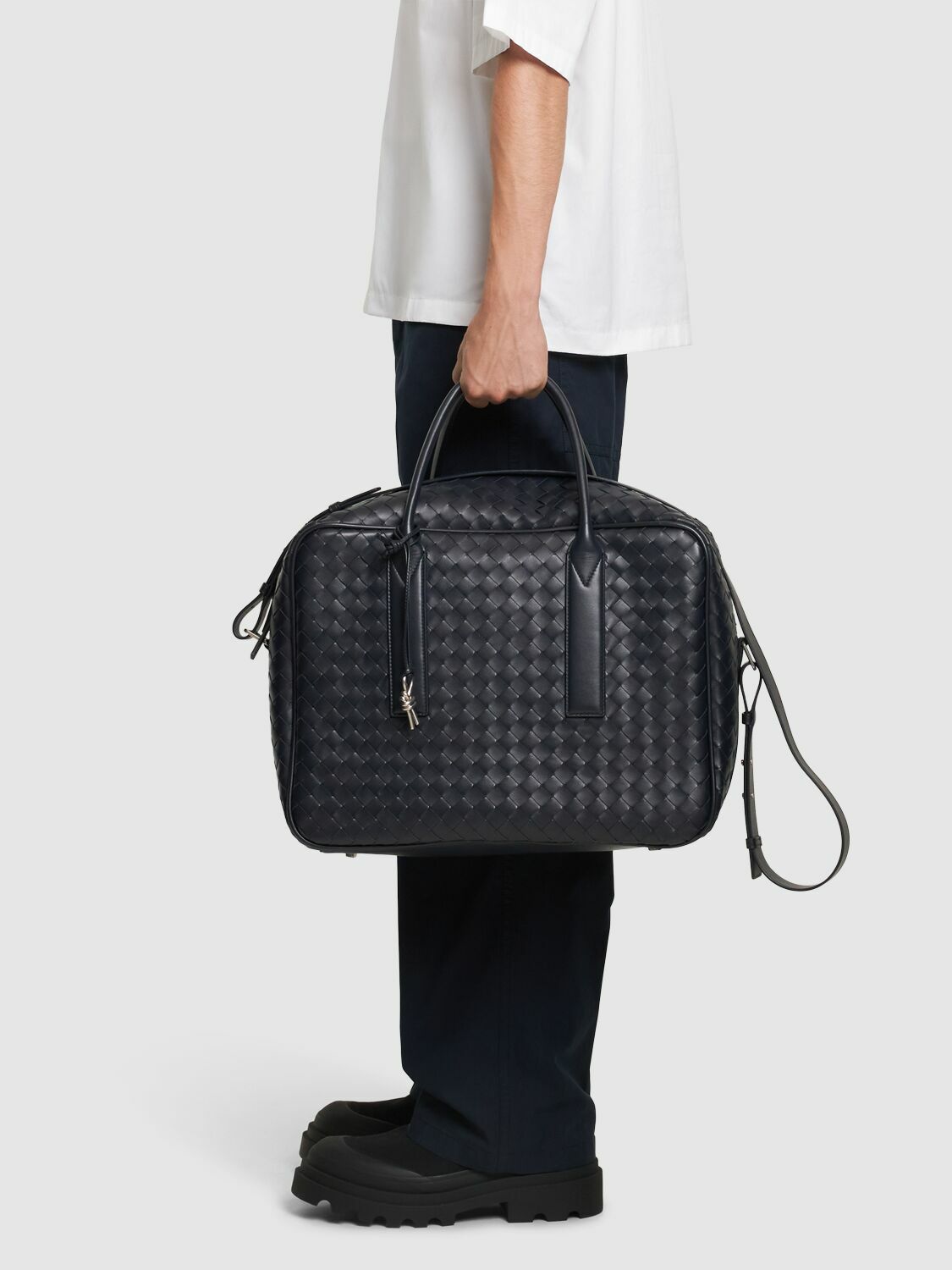 BOTTEGA VENETA Getaway Large Leather Weekender Bag Bottega Veneta