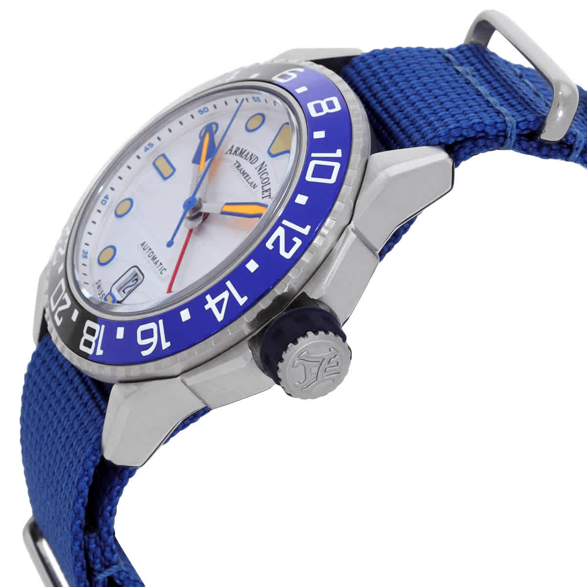 Armand Nicolet JSH GMT Automatic Silver Dial Mens Watch A487RGU-AU ...