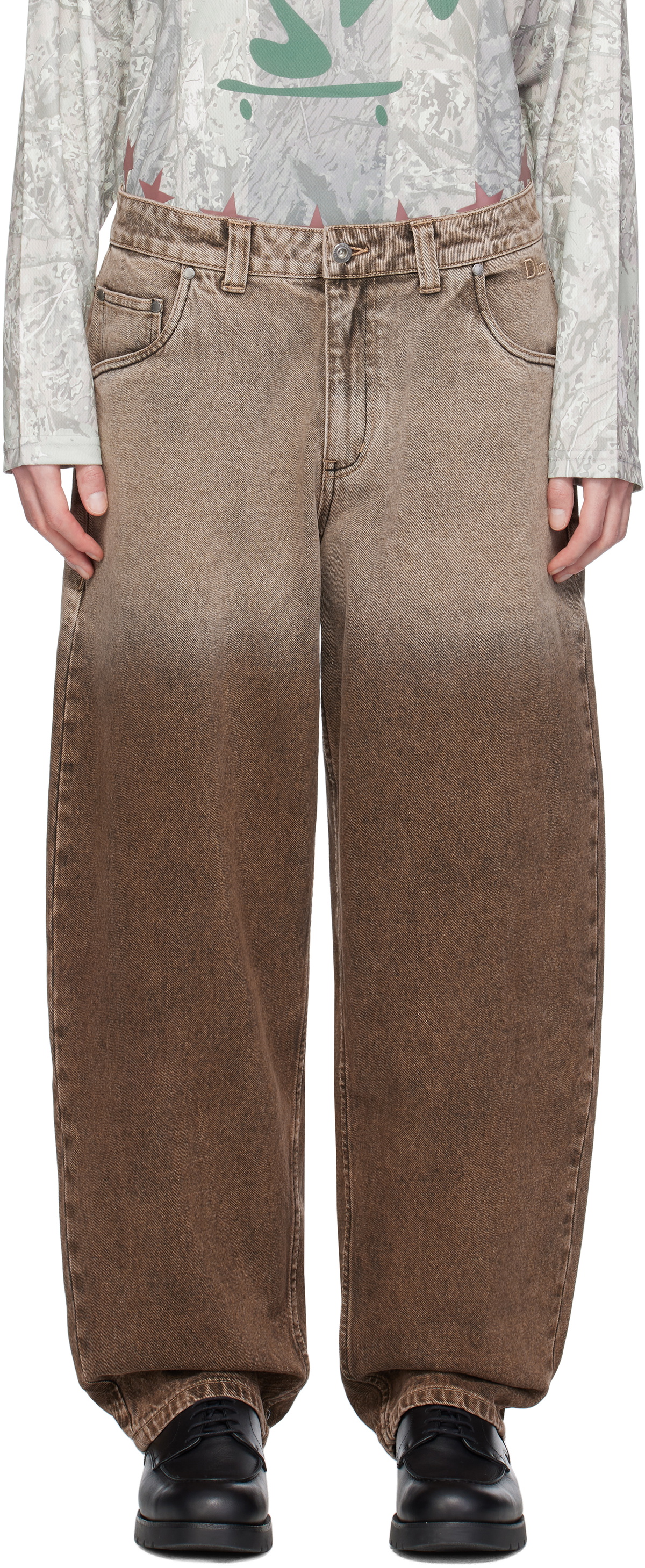 Dime Brown Classic Baggy Jeans Dime