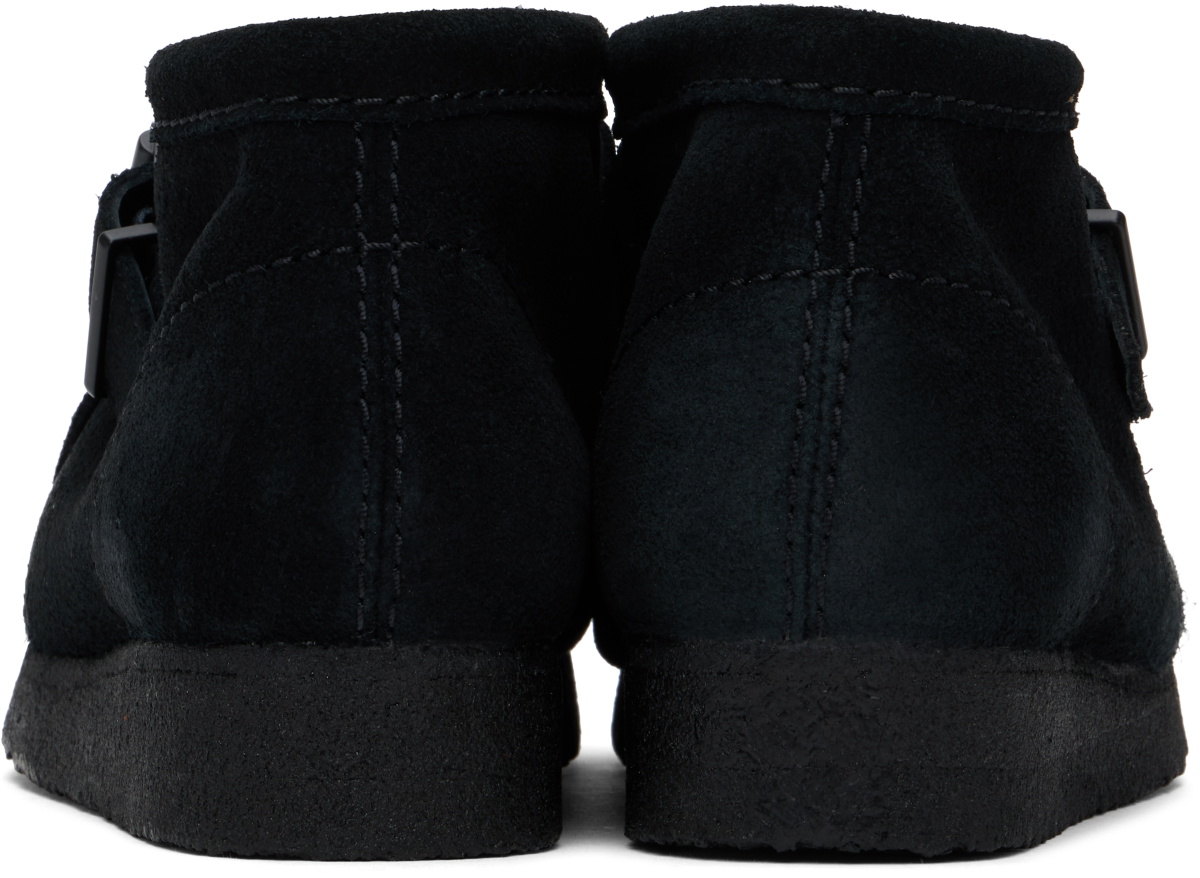Clarks Originals Black Wallabee Buckle Boots Clarks Originals