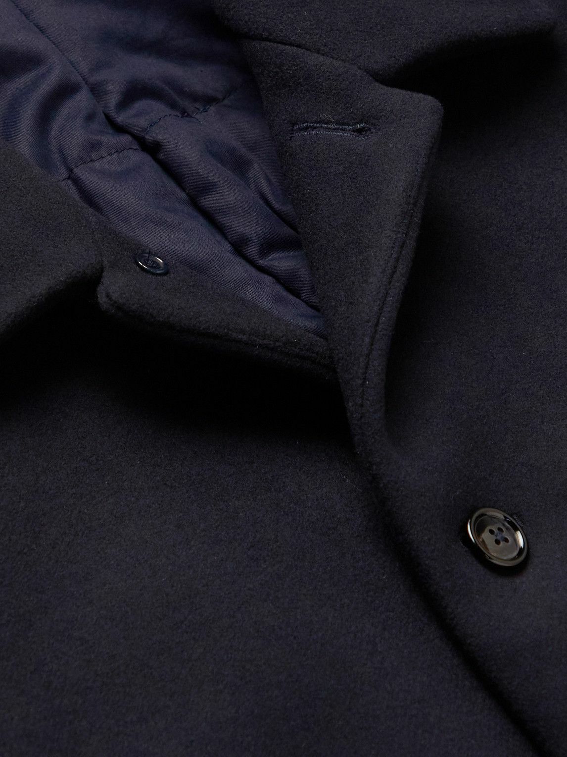 NN07 - Beau 8268 Padded Brushed Wool-Blend Coat - Blue NN07