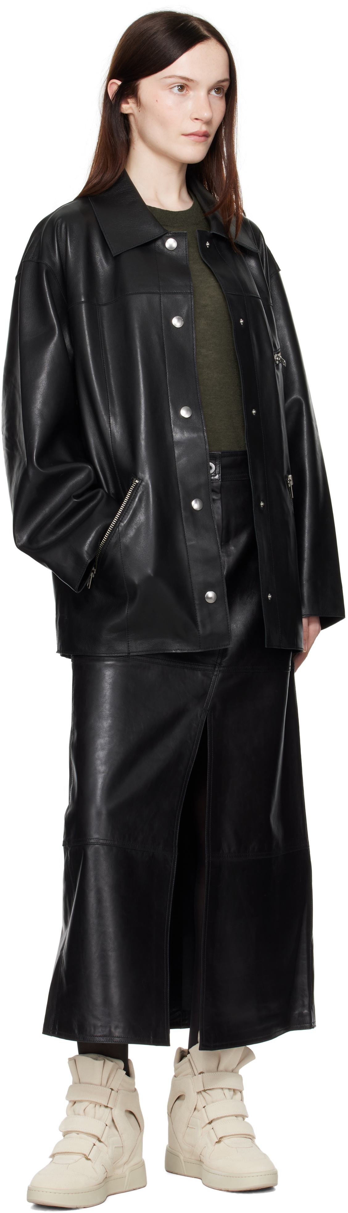 Stand Studio Black Francie Maxi Skirt Stand Studio