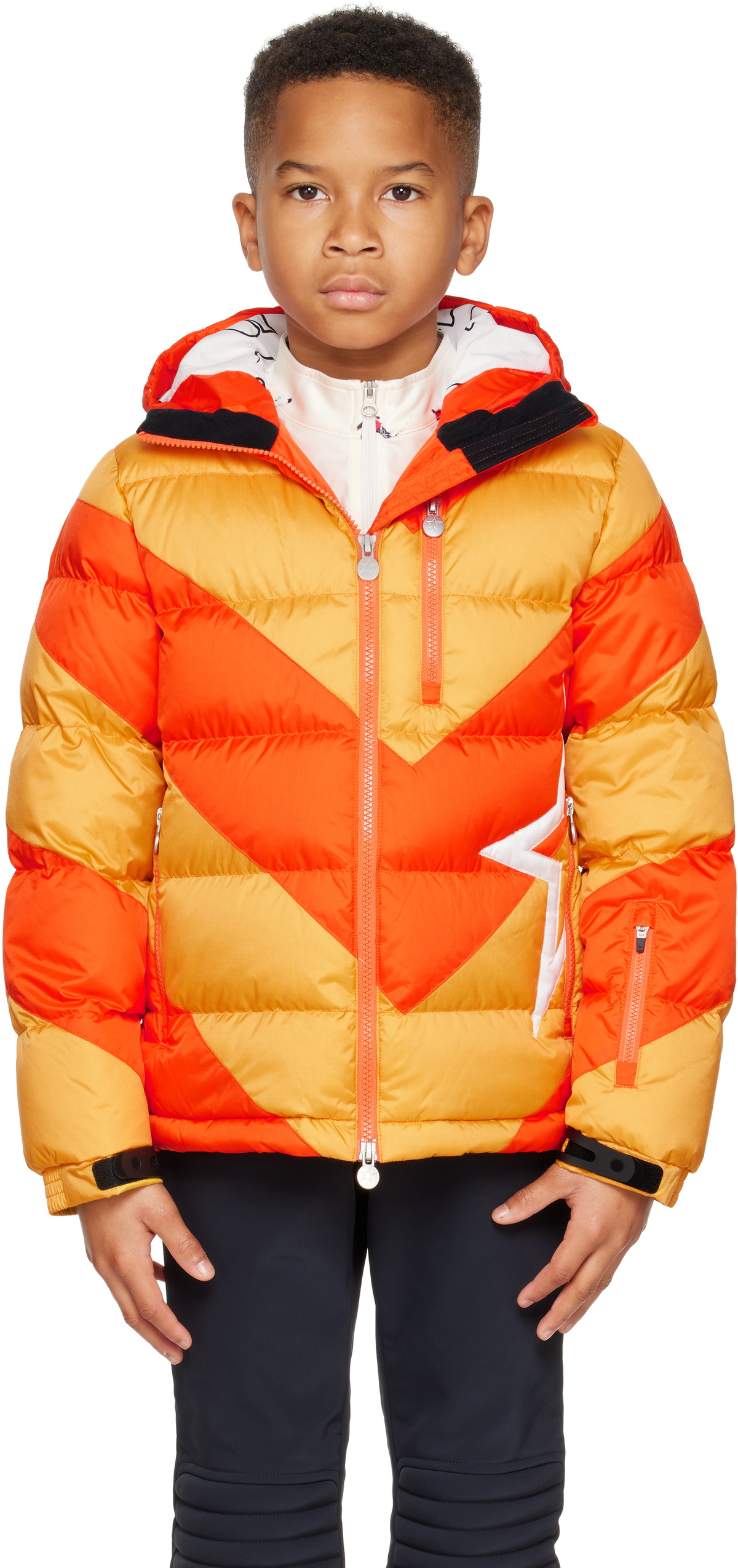 Perfect Moment Kids Orange & Yellow Super Mojo Down Jacket Perfect Moment