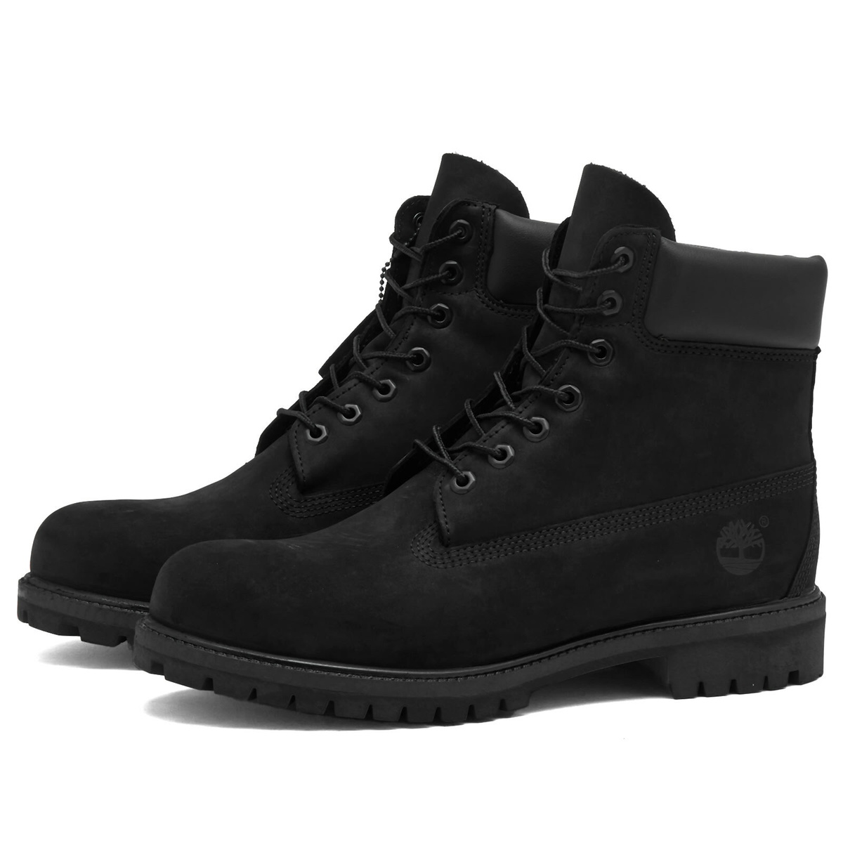 Timberland Men's 6" Premium Boot in Black Nubuck Timberland