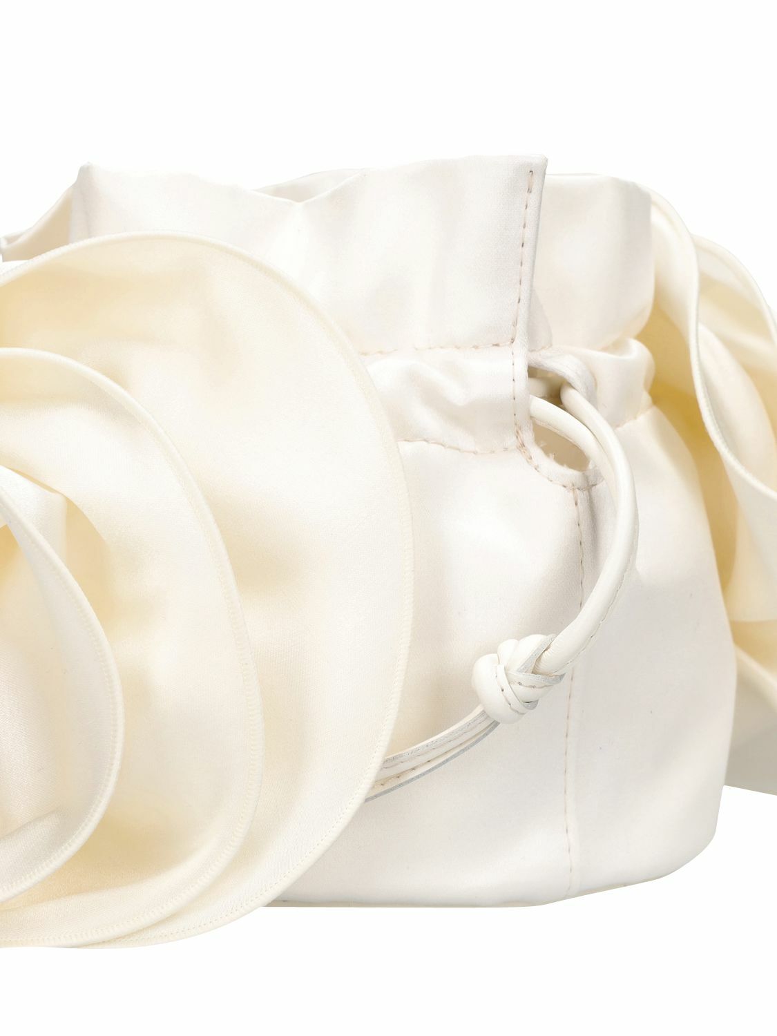 MAGDA BUTRYM - Magda Cream Satin Shoulder Bag Magda Butrym