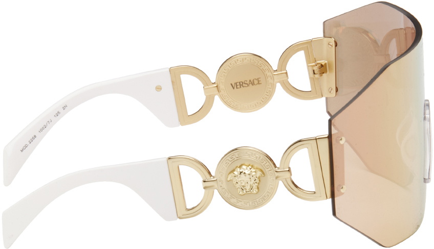 Versace White Medusa '95 Mask Sunglasses Versace