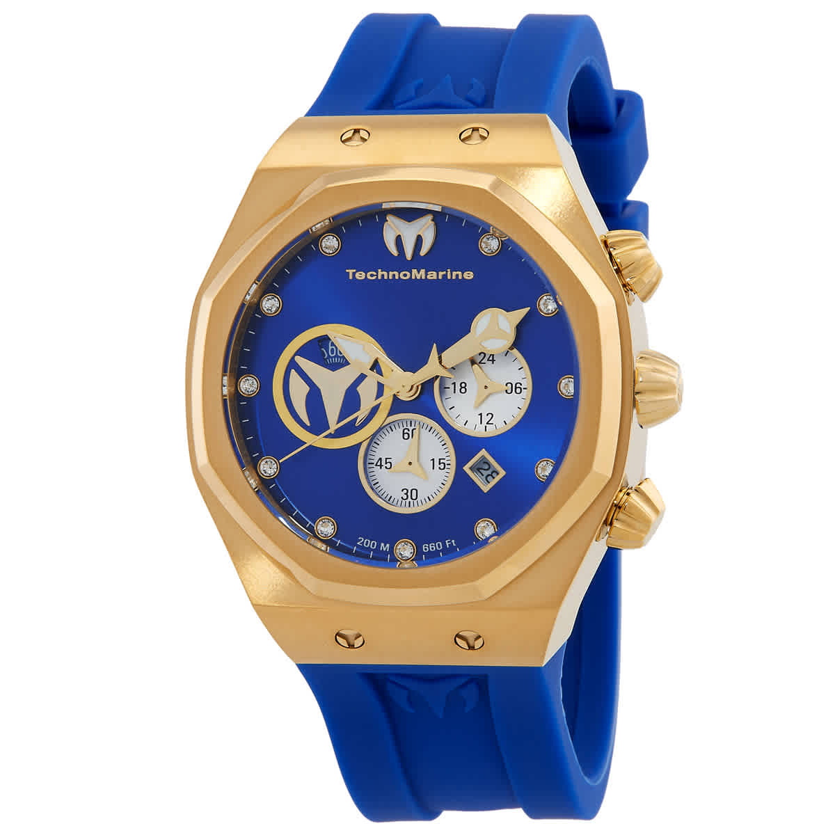 Technomarine Reef Sun Chronograph Quartz Blue Dial Mens Watch TM-520003 ...