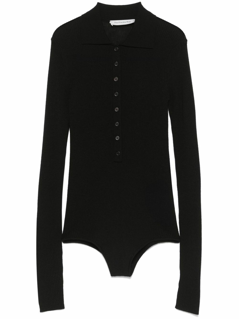 The Frankie Shop Black Buttoned-Up Bodysuit The Frankie Shop
