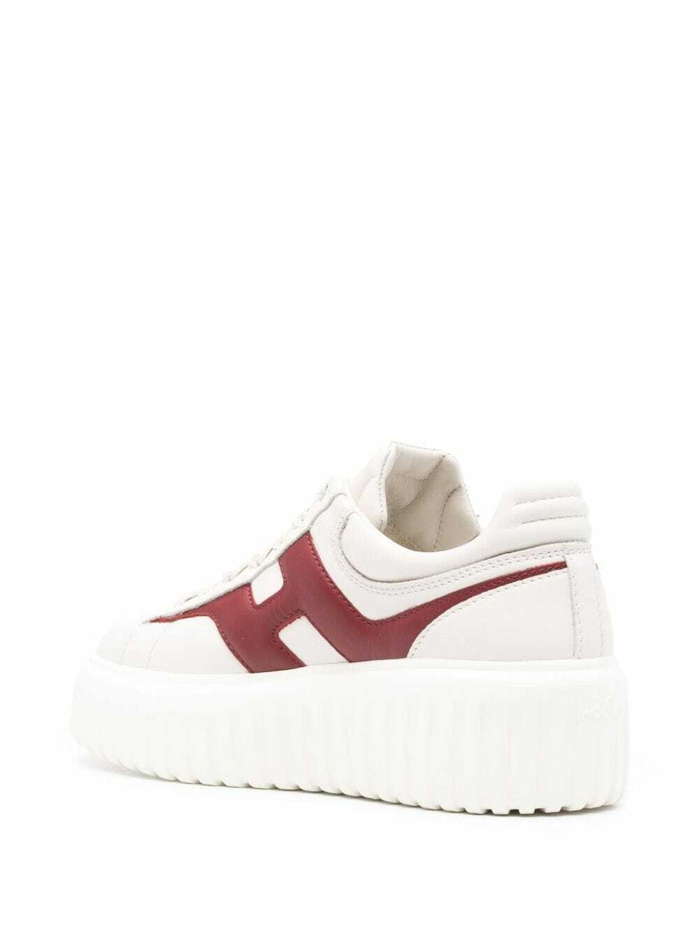 HOGAN - H-striped Leather Sneakers Hogan