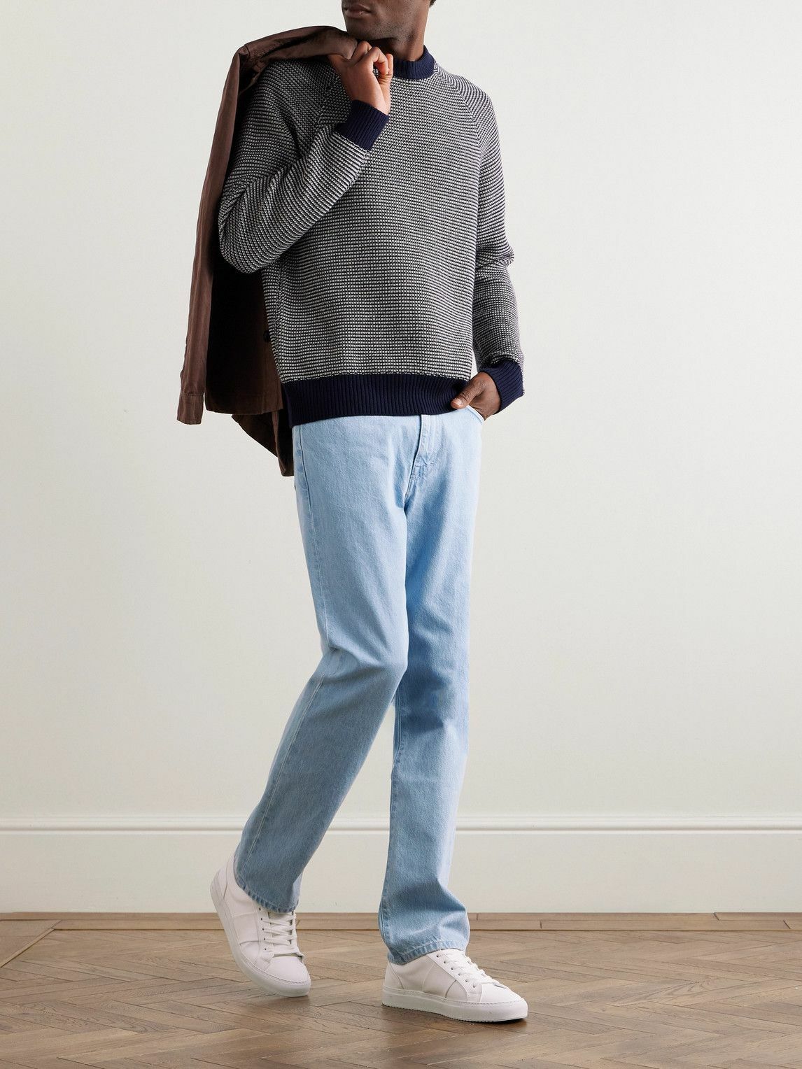 Mr P. - Merino Wool Sweater - Blue Mr P.