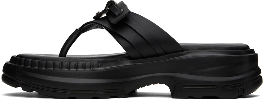 Solid Homme Black Platform Sandals Solid Homme