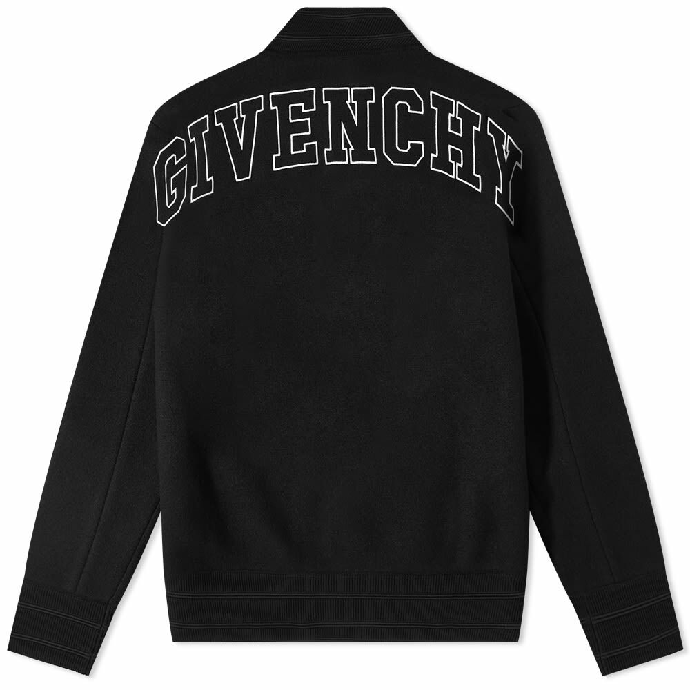 Givenchy Men's Address Logo Varsity Jacket in Black Givenchy