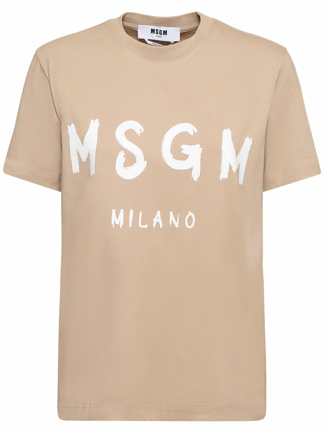 MSGM - Logo Cotton Jersey T-shirt MSGM