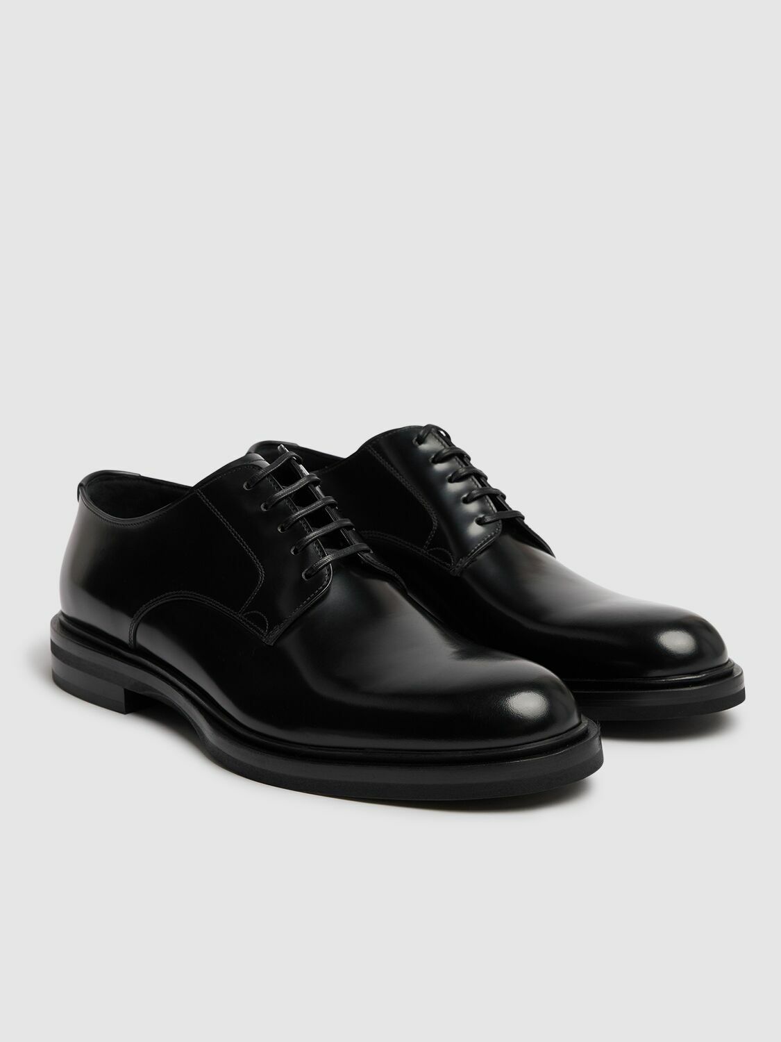 DOLCE & GABBANA Brushed Leather Lace-up Shoes Dolce & Gabbana