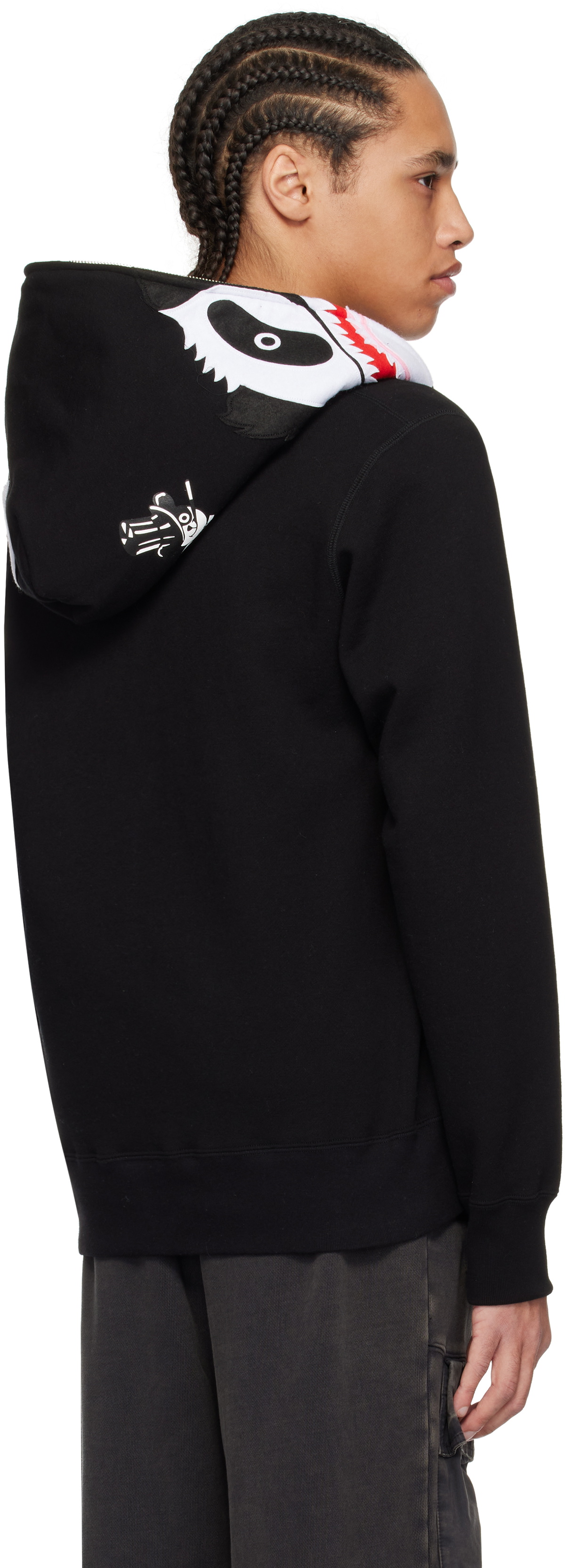BAPE Black Panda Full Zip Hoodie A Bathing Ape