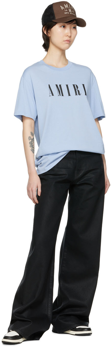 AMIRI Blue Cotton T-Shirt Amiri