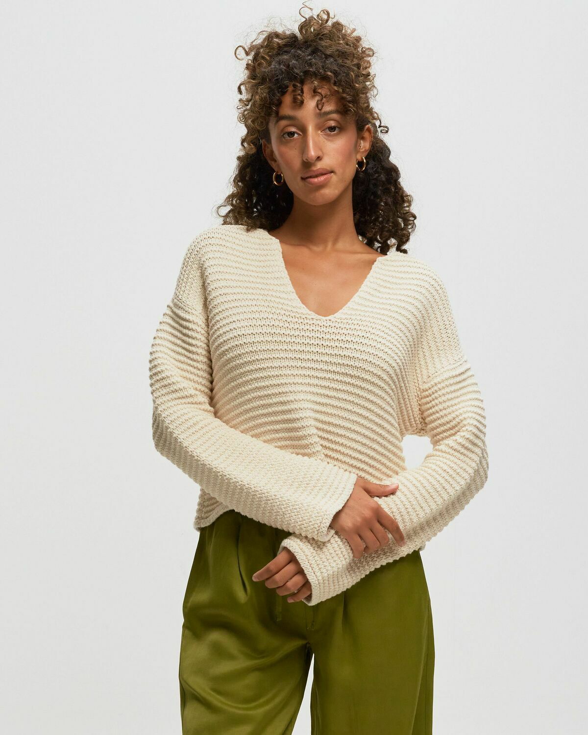 Ayen Knit Sweater Beige Pullovers Ayen