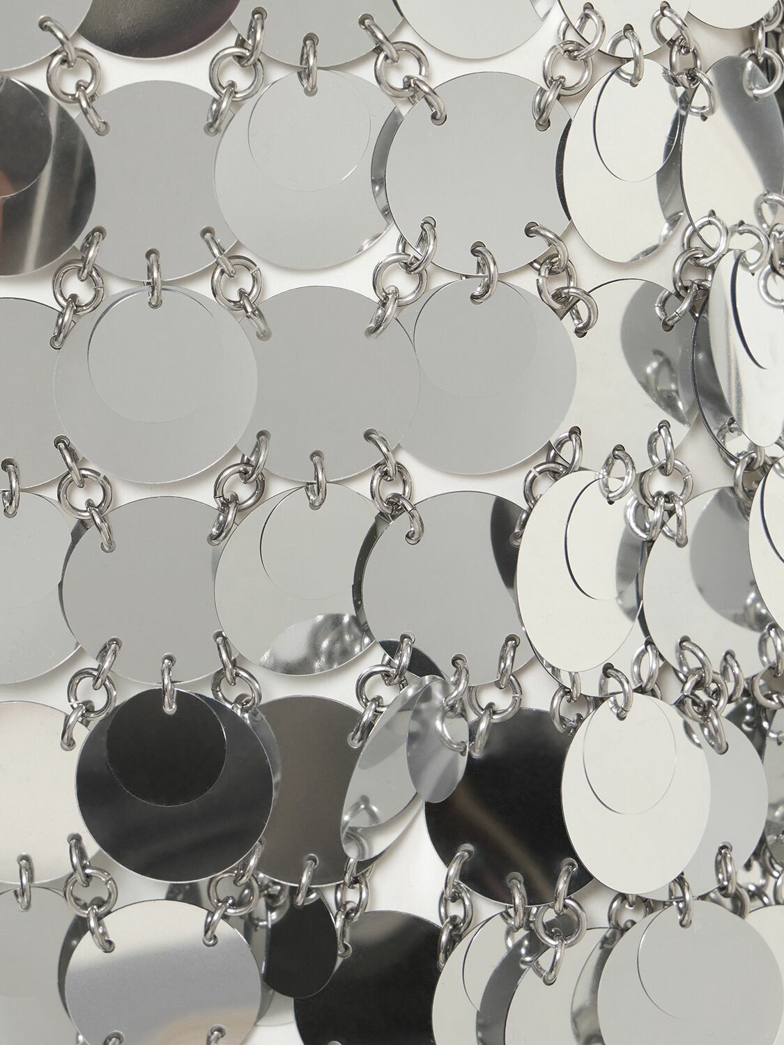 RABANNE Round Sequined Mesh Long Dress Paco Rabanne