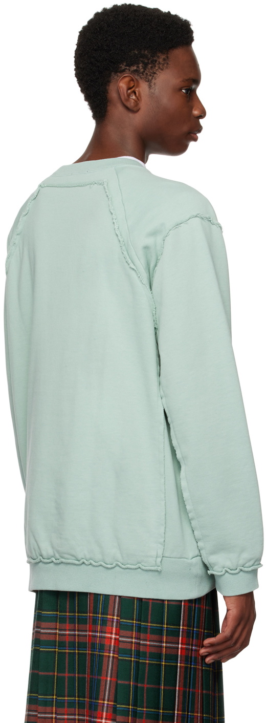 Undercoverism Green Raw Edge Sweatshirt Undercoverism