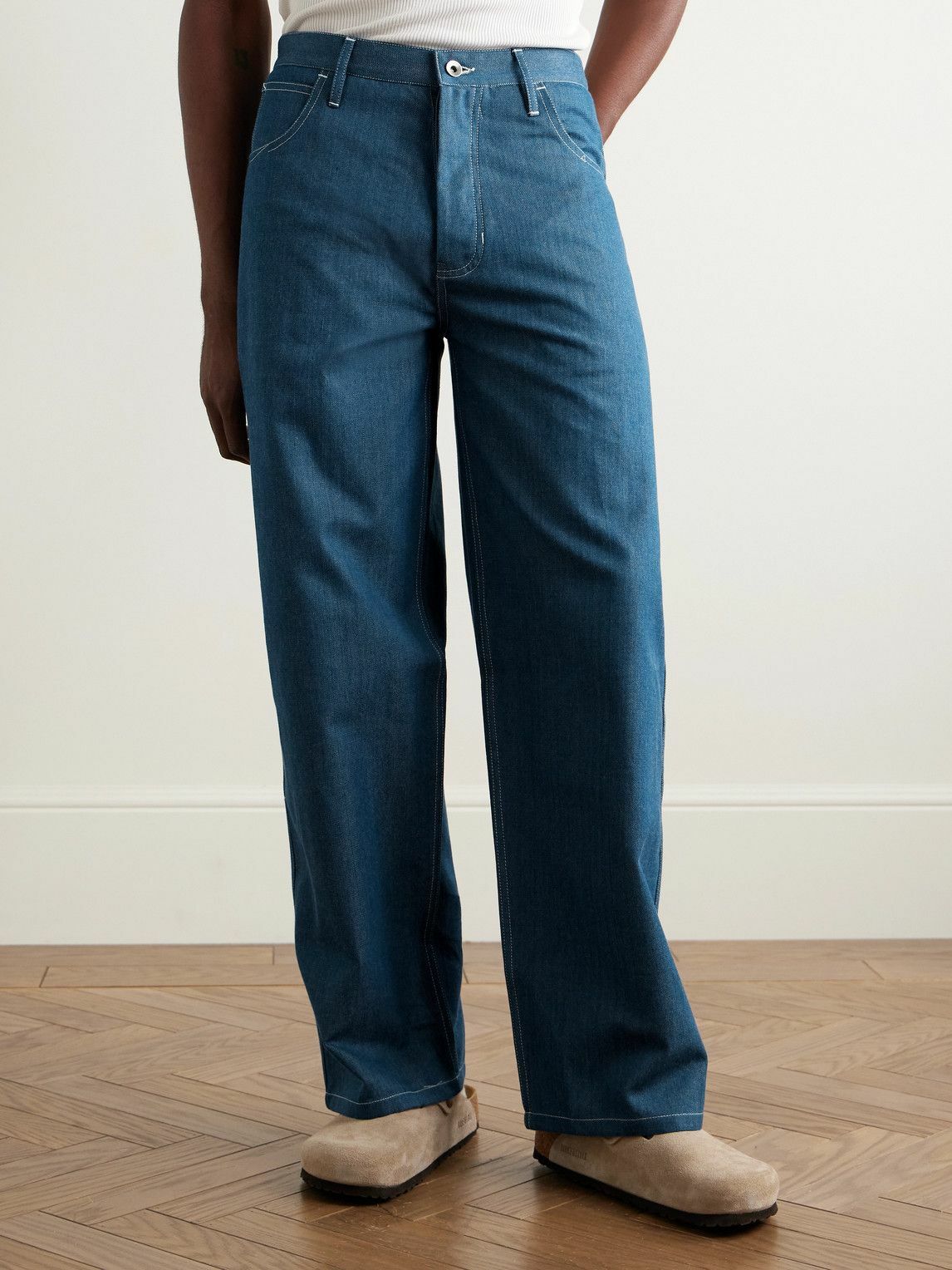 Story mfg. - Poetry Wide-Leg Organic Jeans - Blue Story Mfg.