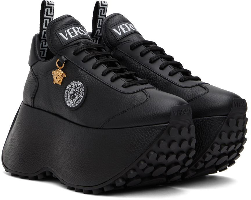 Versace Black Triplatform Sneakers Versace