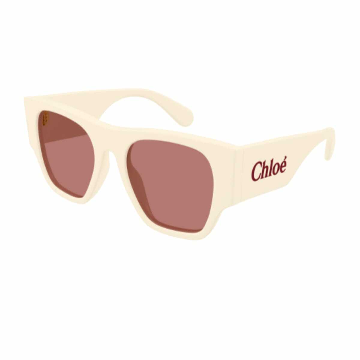 Chloé Ch0233s Linea Chloé 003 Ivory Red Sunglasses Chloe