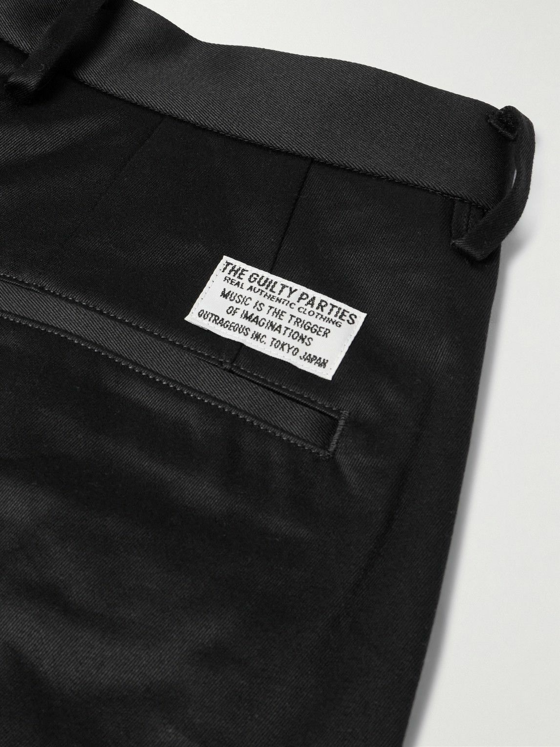 Wacko Maria - Straight-Leg Pleated Cotton-Twill Trousers - Black Wacko ...