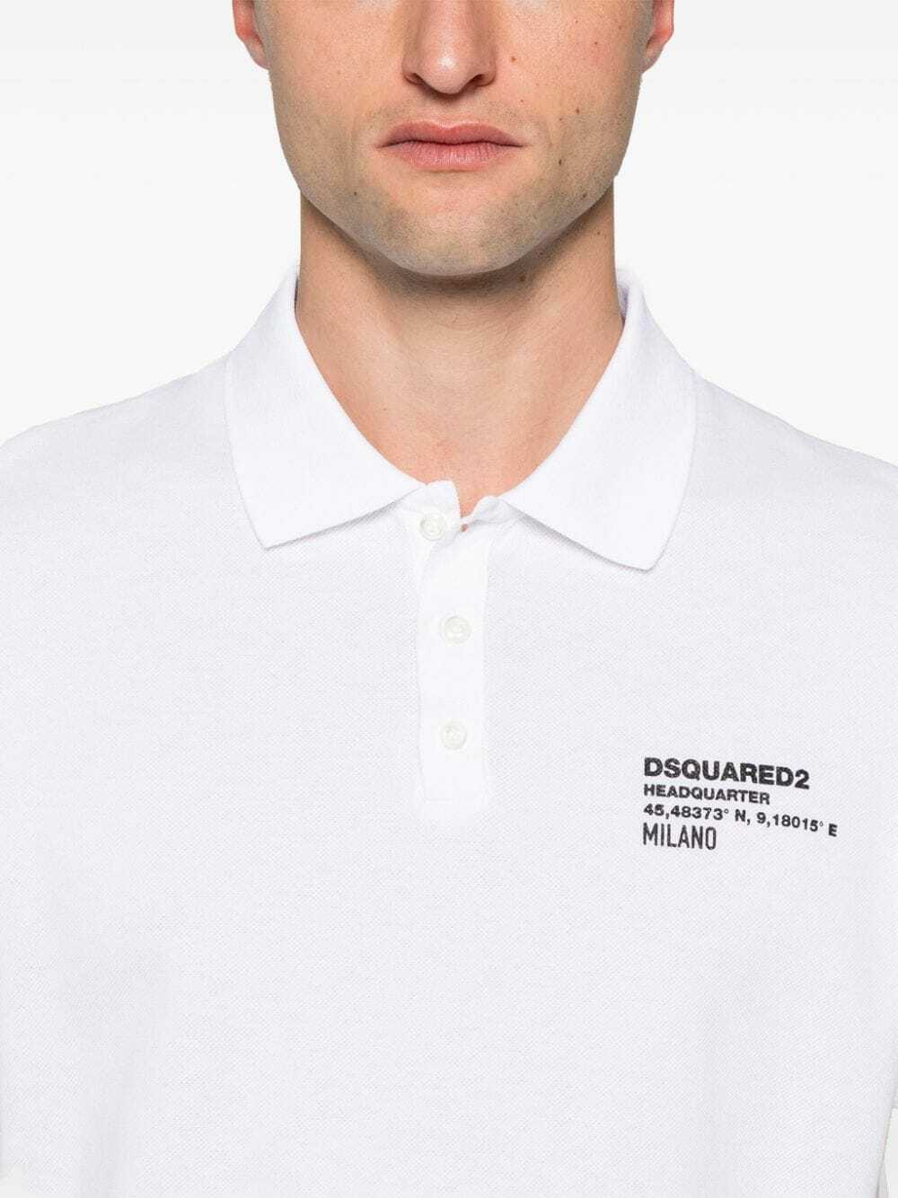 DSQUARED2 - Logo Cotton Polo Shirt Dsquared2