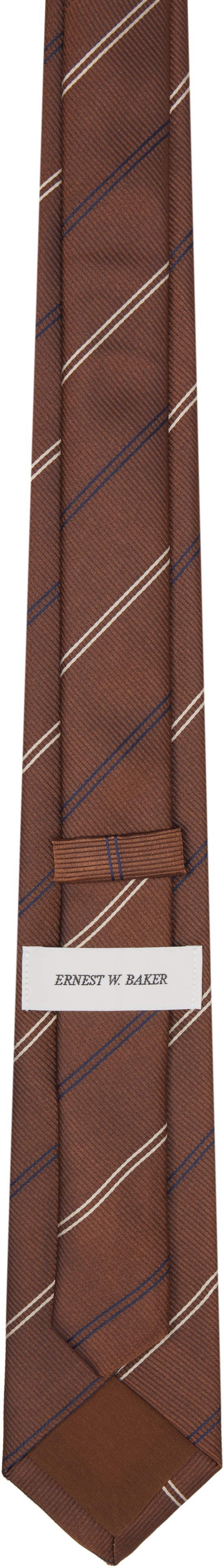Ernest W. Baker Brown Classic Tie Ernest W. Baker