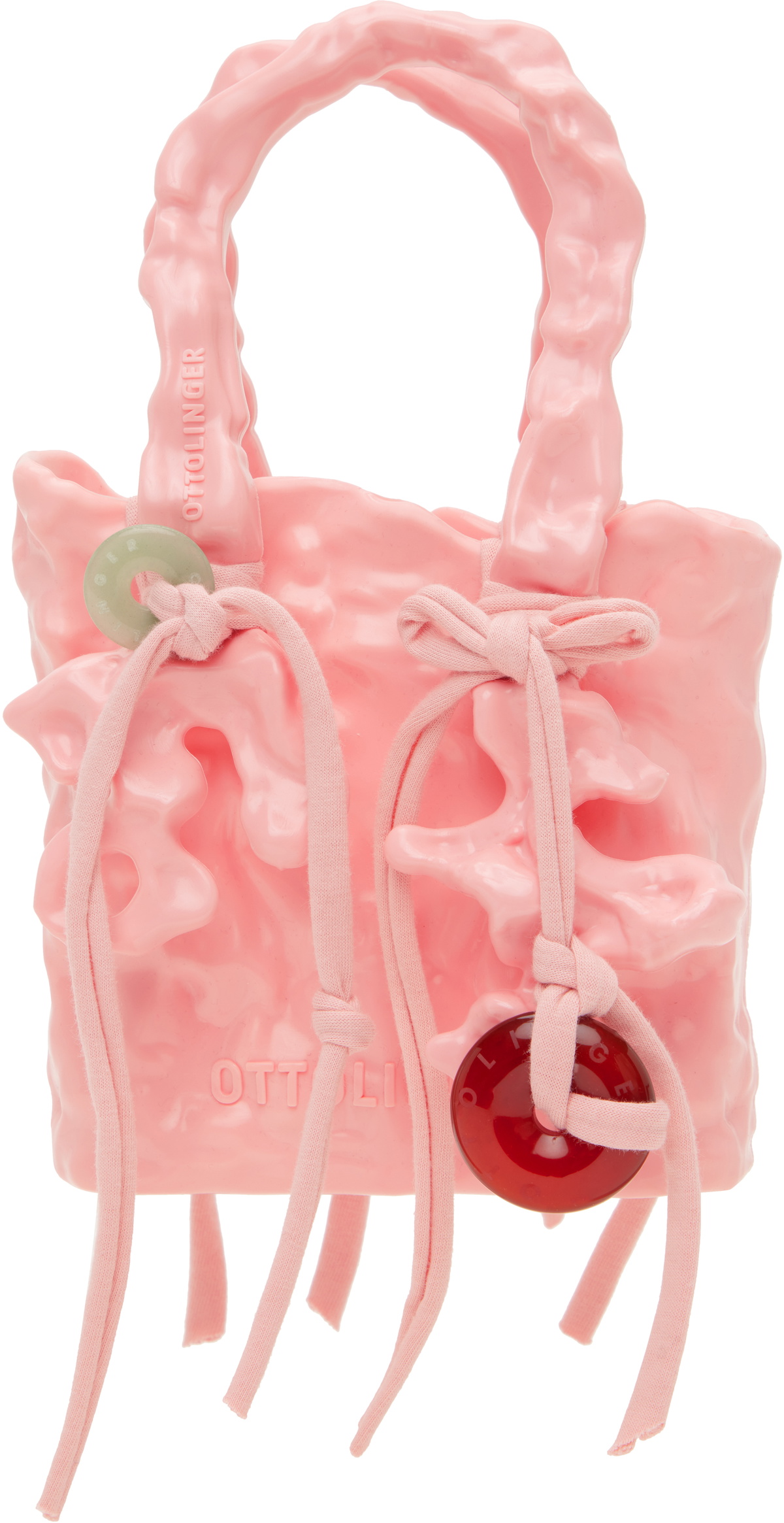 Ottolinger Pink Knotted Signature Ceramic Bag Ottolinger