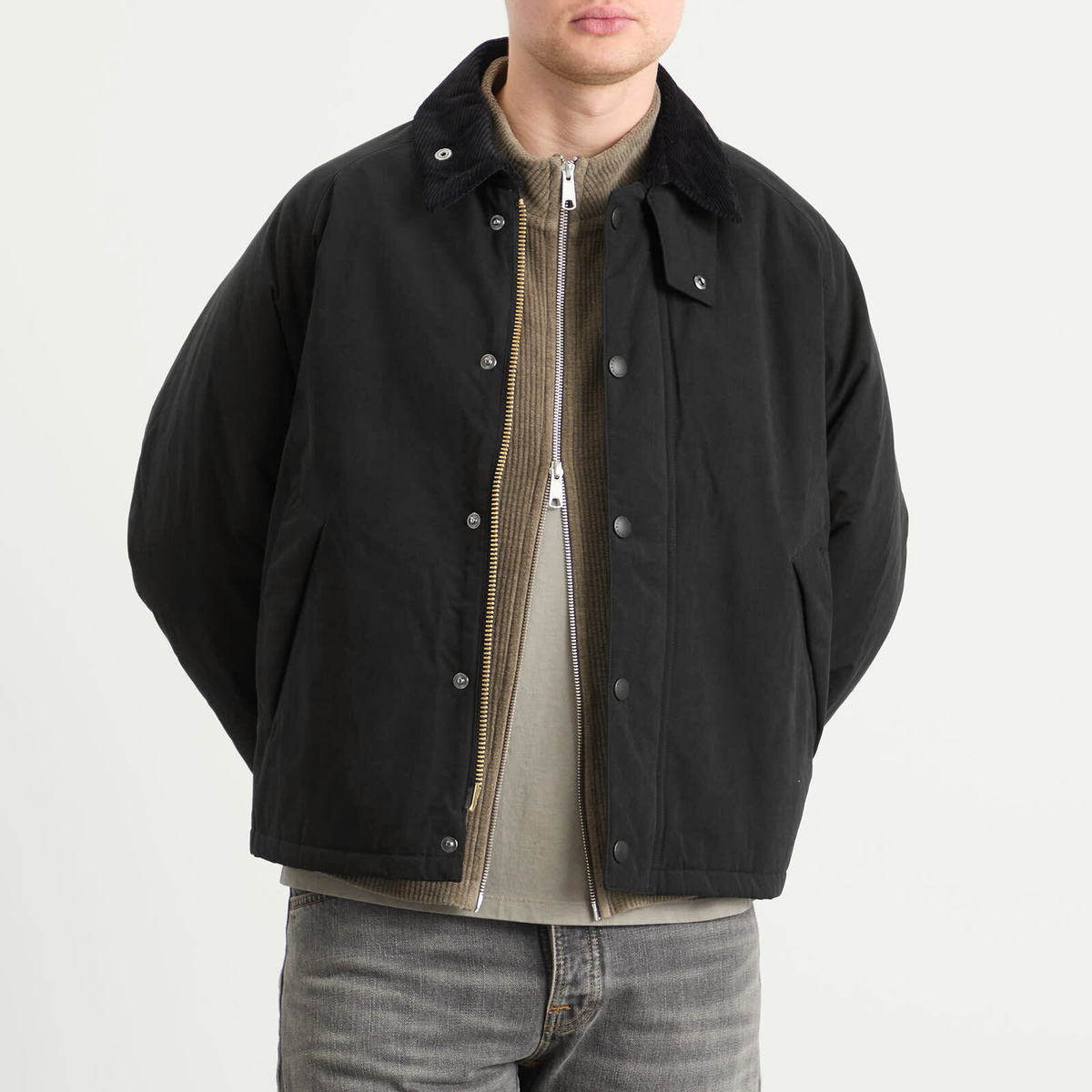 Barbour Men's Padded Transport Jacket in Black Barbour