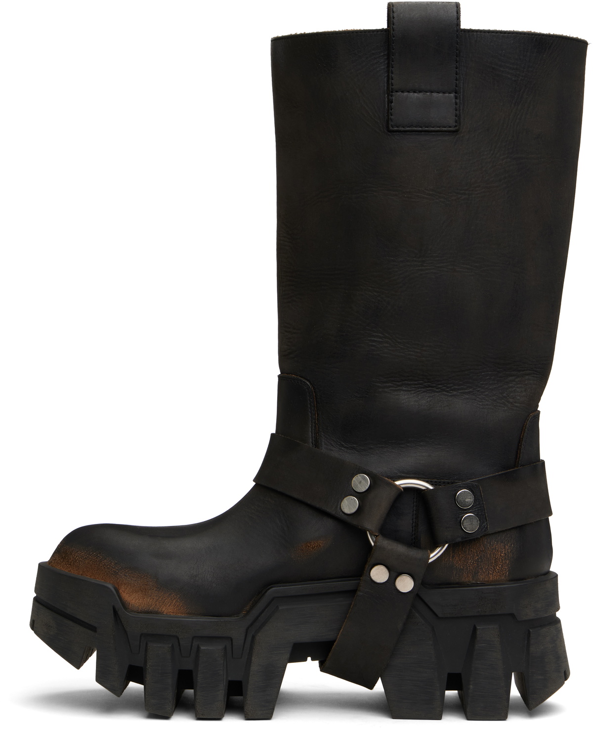Balenciaga Black Bulldozer Harness Boots Balenciaga