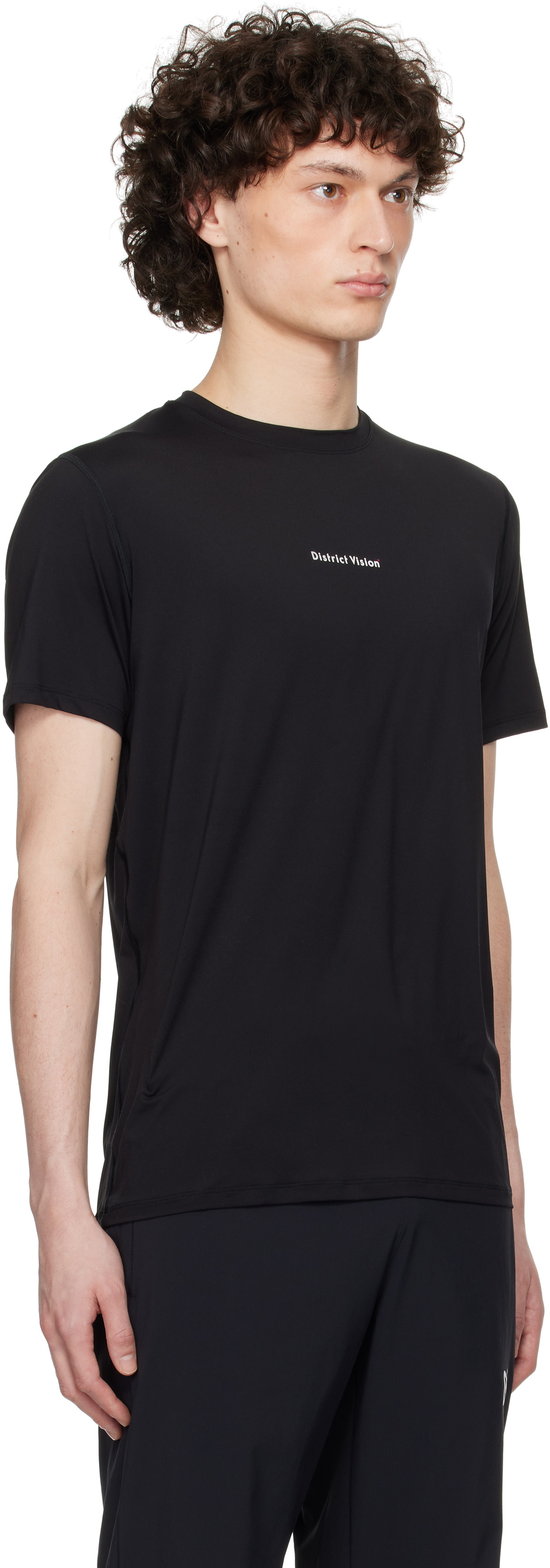 District Vision Black Ultralight Aloe Short Sleeve T-shirt District Vision