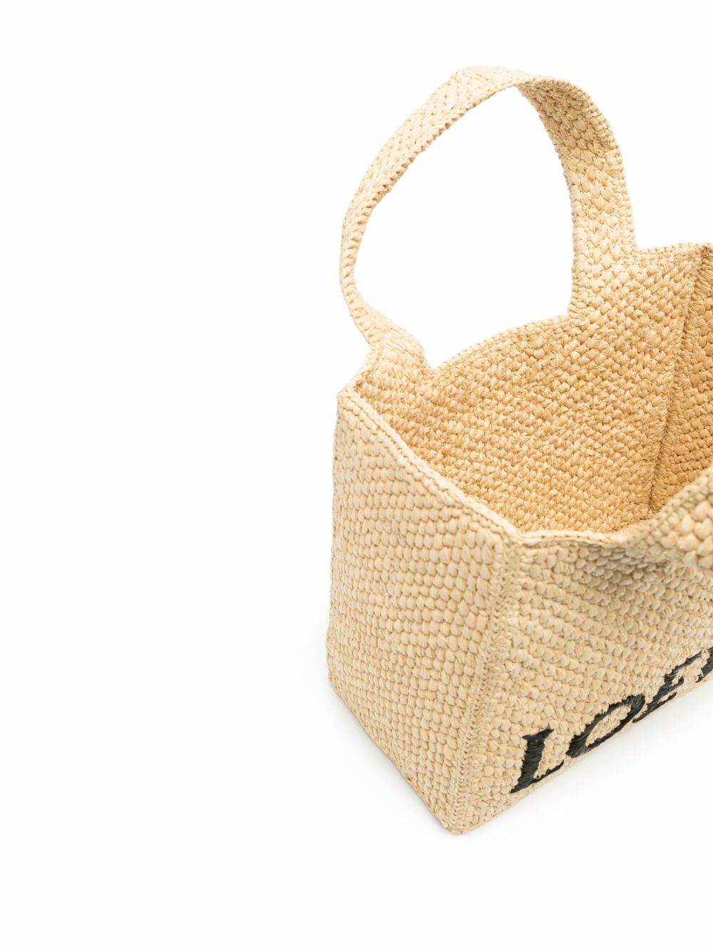 LOEWE - Loewe Font Small Raffia Tote Bag Loewe