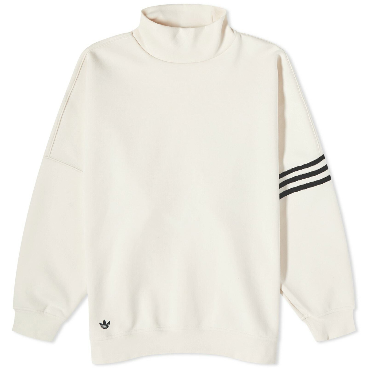 Adidas Women's Neu Classics Moc Neck Sweat in Wonder White adidas