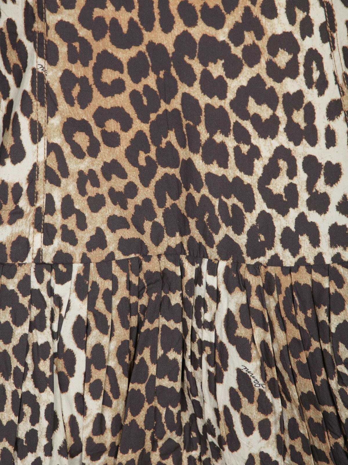 Ganni Leopard Corset Mini Dress GANNI