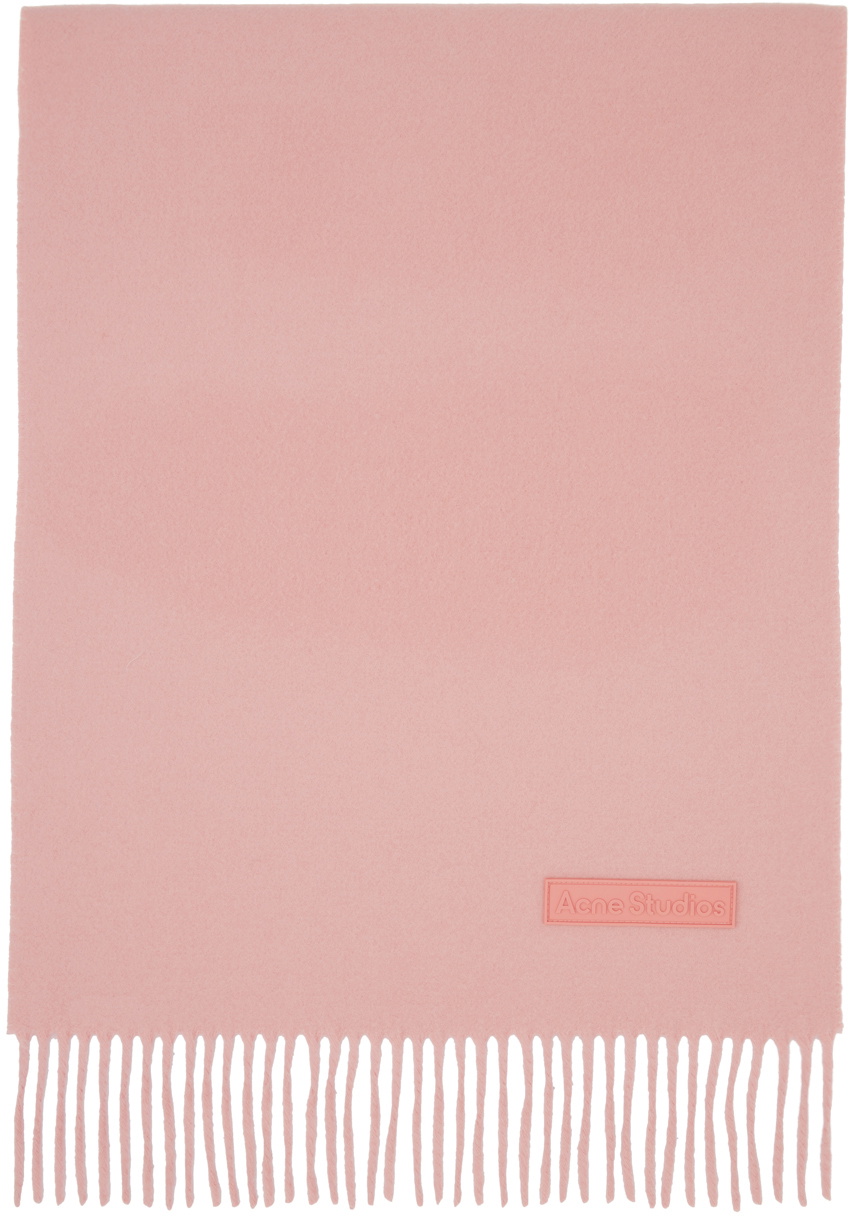 Acne Studios Pink Fringe Scarf Acne Studios