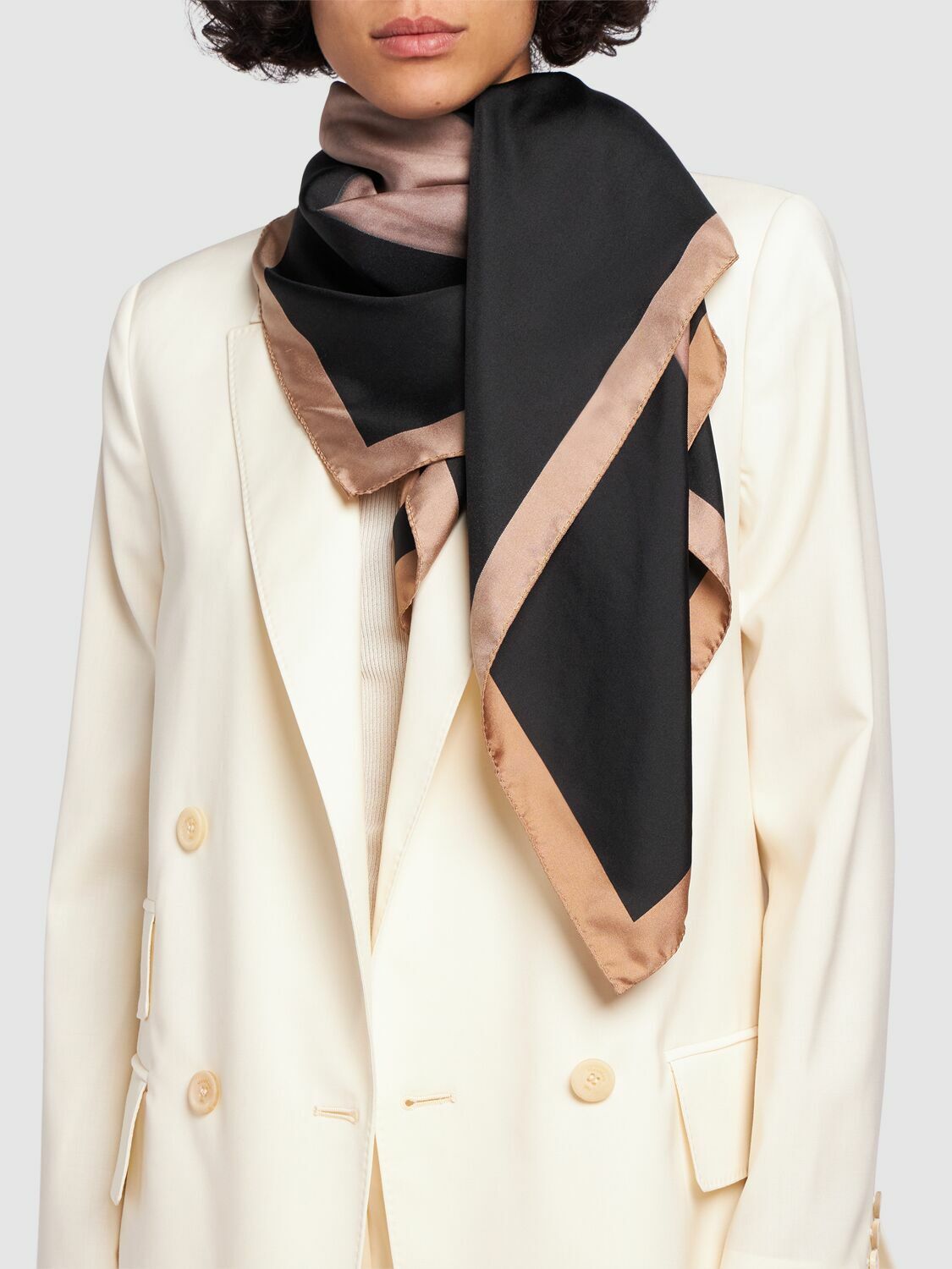 MAX MARA Madame Dog Silk Scarf Max Mara