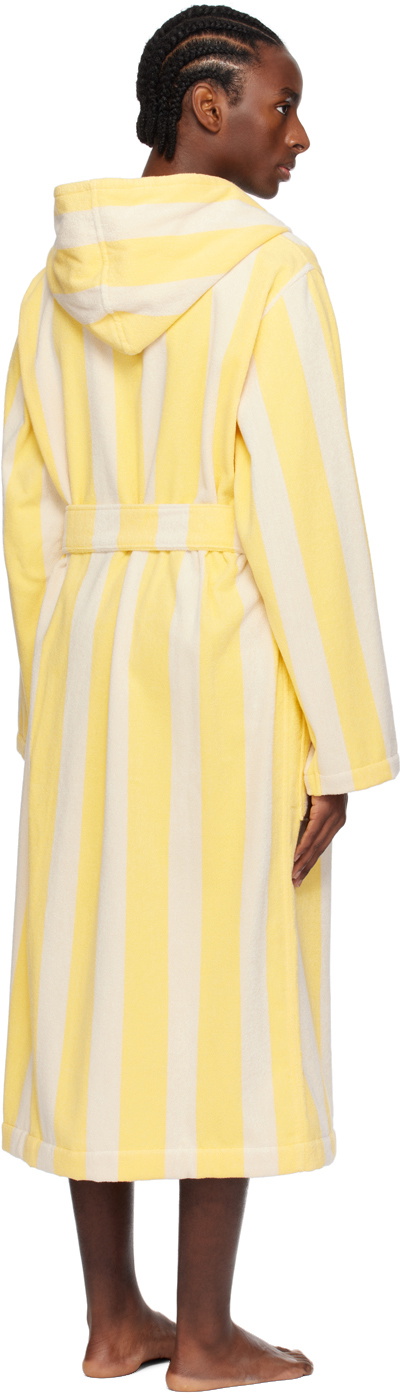 Tekla Yellow Hooded Bathrobe Tekla Fabrics