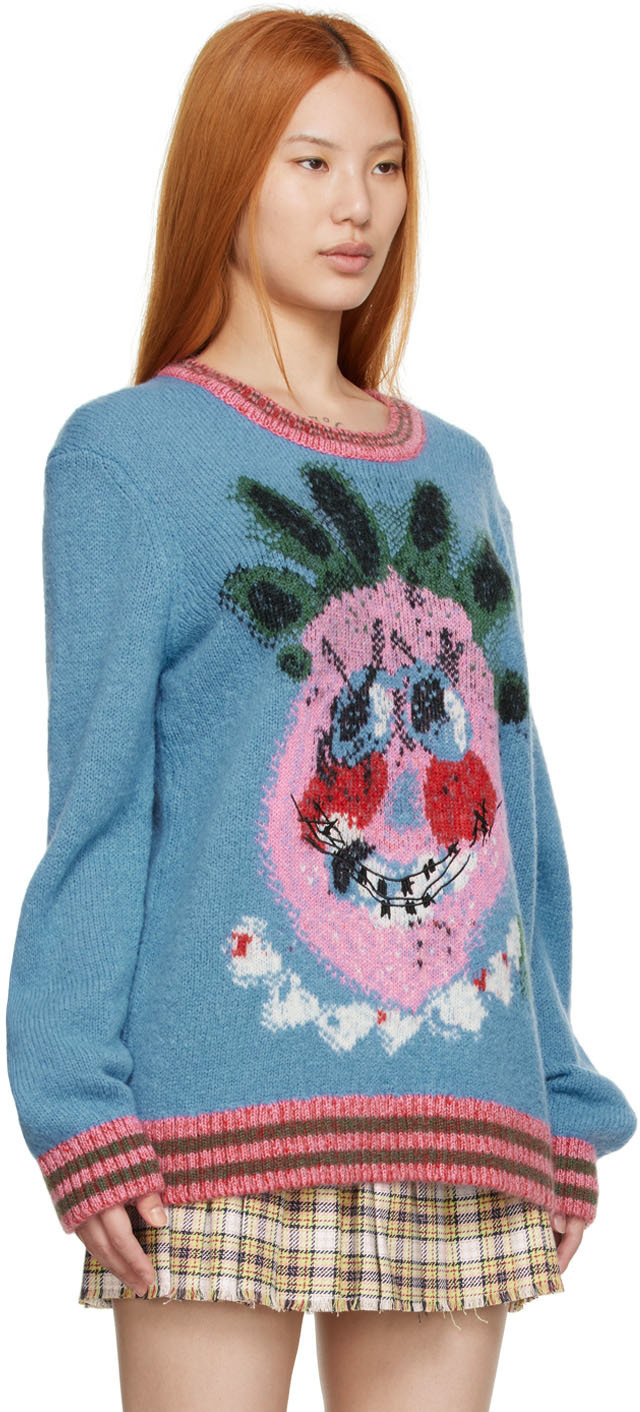 Marc Jacobs Heaven Blue Wool Sweater Marc Jacobs Heaven