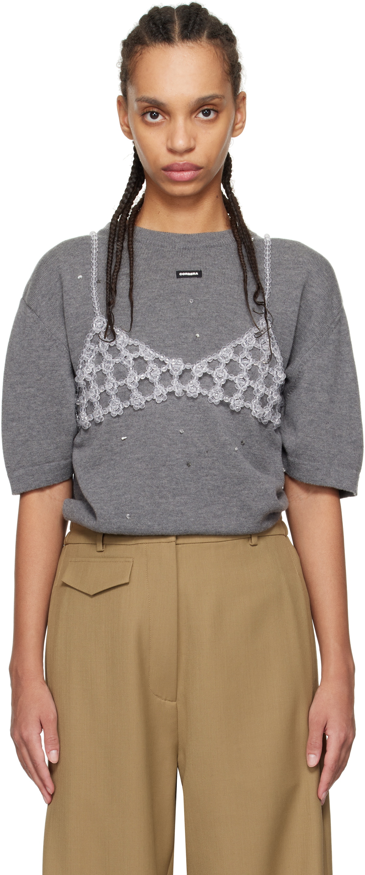 Cordera Transparent Beaded Bra CORDERA