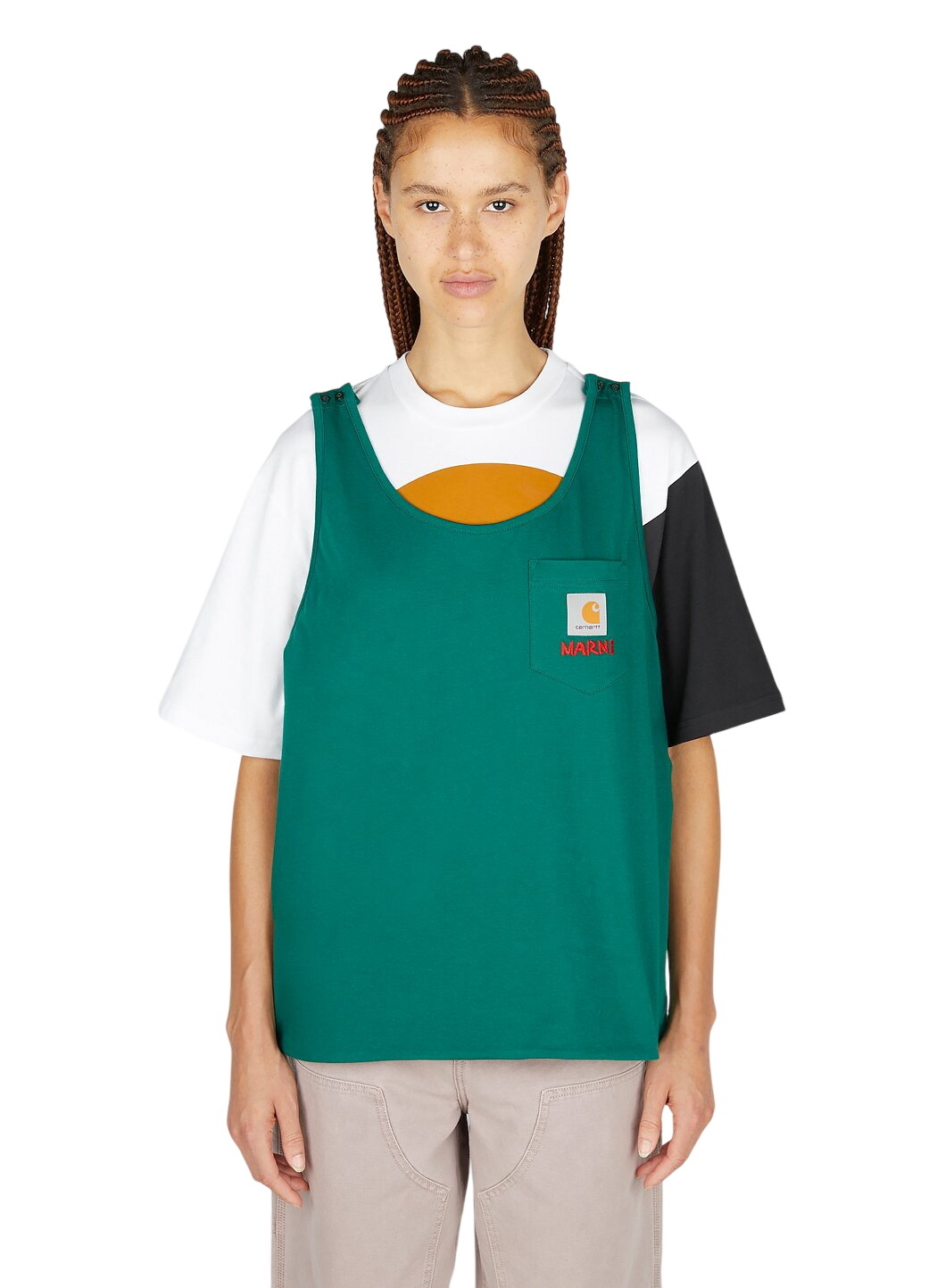 Marni x Carhartt Logo Patch Bib T-Shirt Carhartt WIP