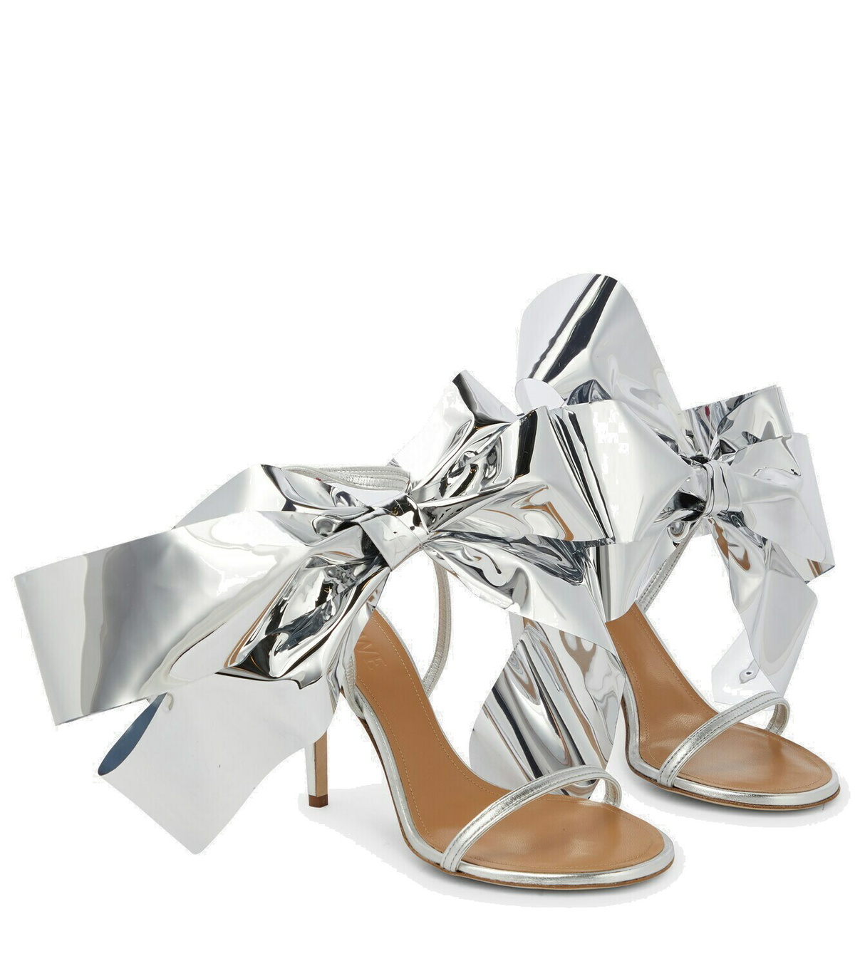 Loewe - Metallic bow sandals Loewe