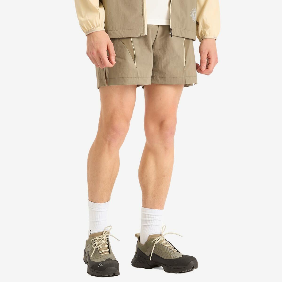 KA_YO_Prototype Men's Solaris Shorts in Stone KA_YO_Prototype