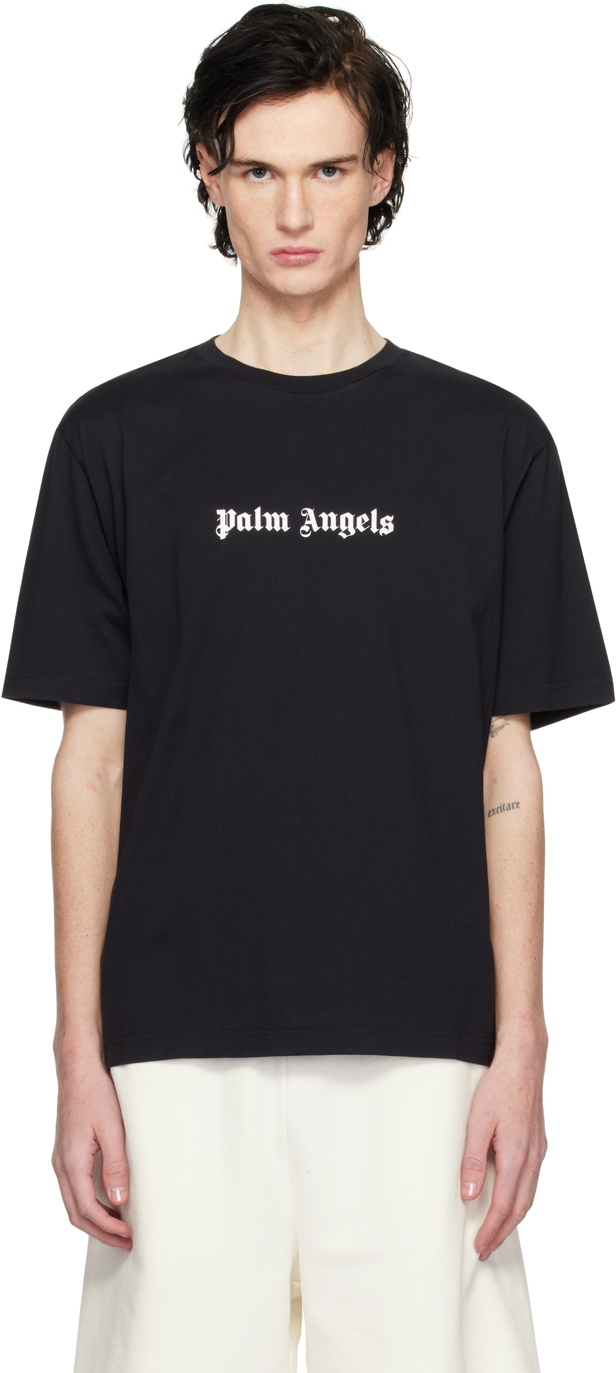 Palm Angels Black Slim Fit T-Shirt Palm Angels