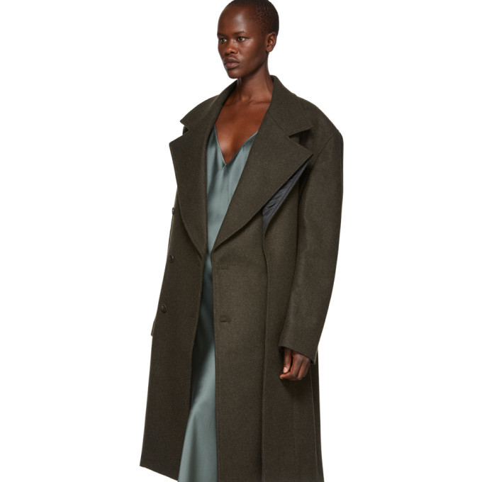 Y/Project Brown Double Panel Coat Y/Project