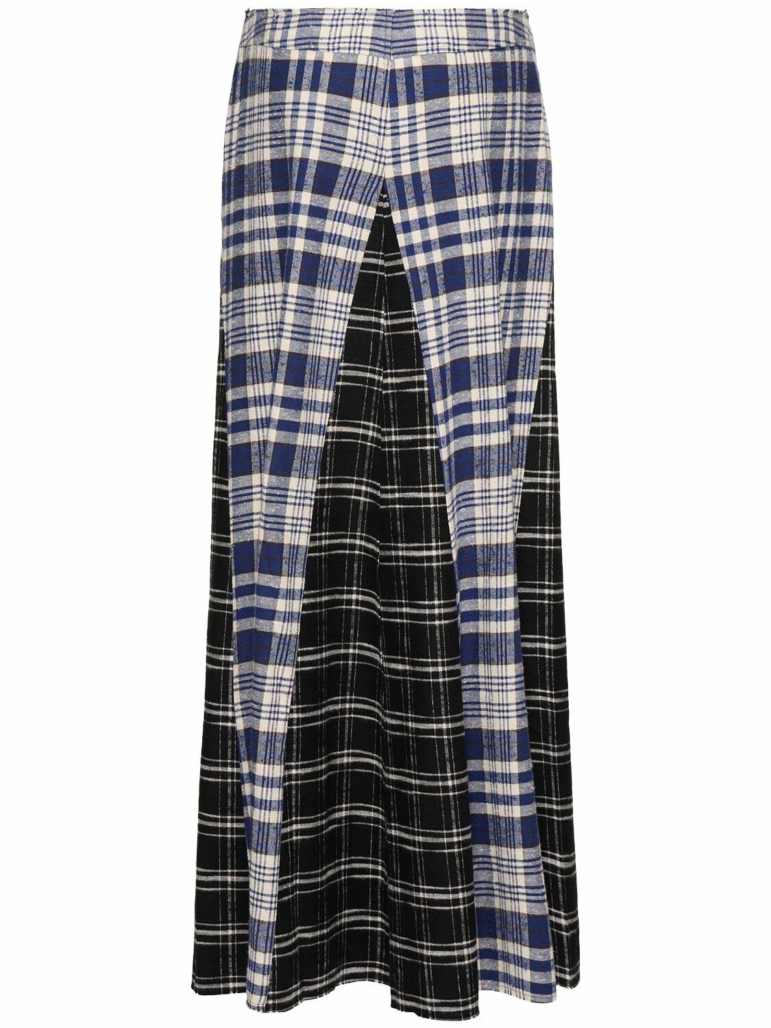 OUR LEGACY Rebel Plaid Cotton Maxi Skirt Our Legacy