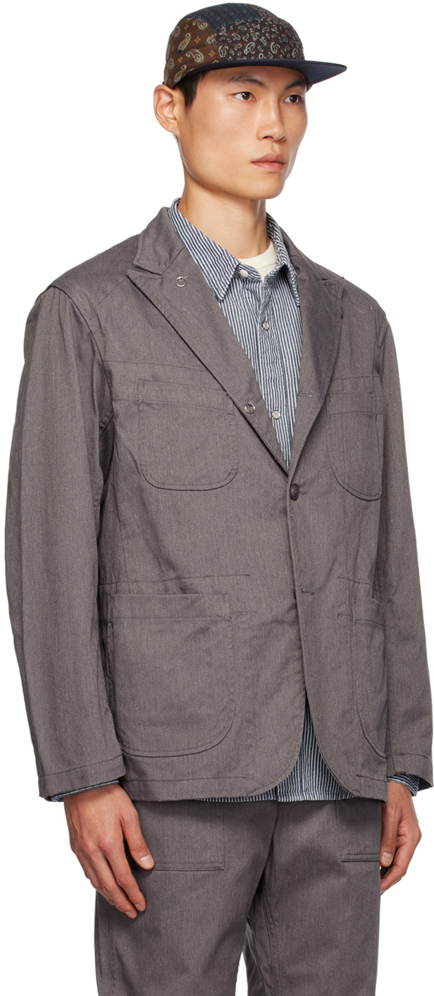 Engineered Garments Gray Bedford Blazer Engineered Garments
