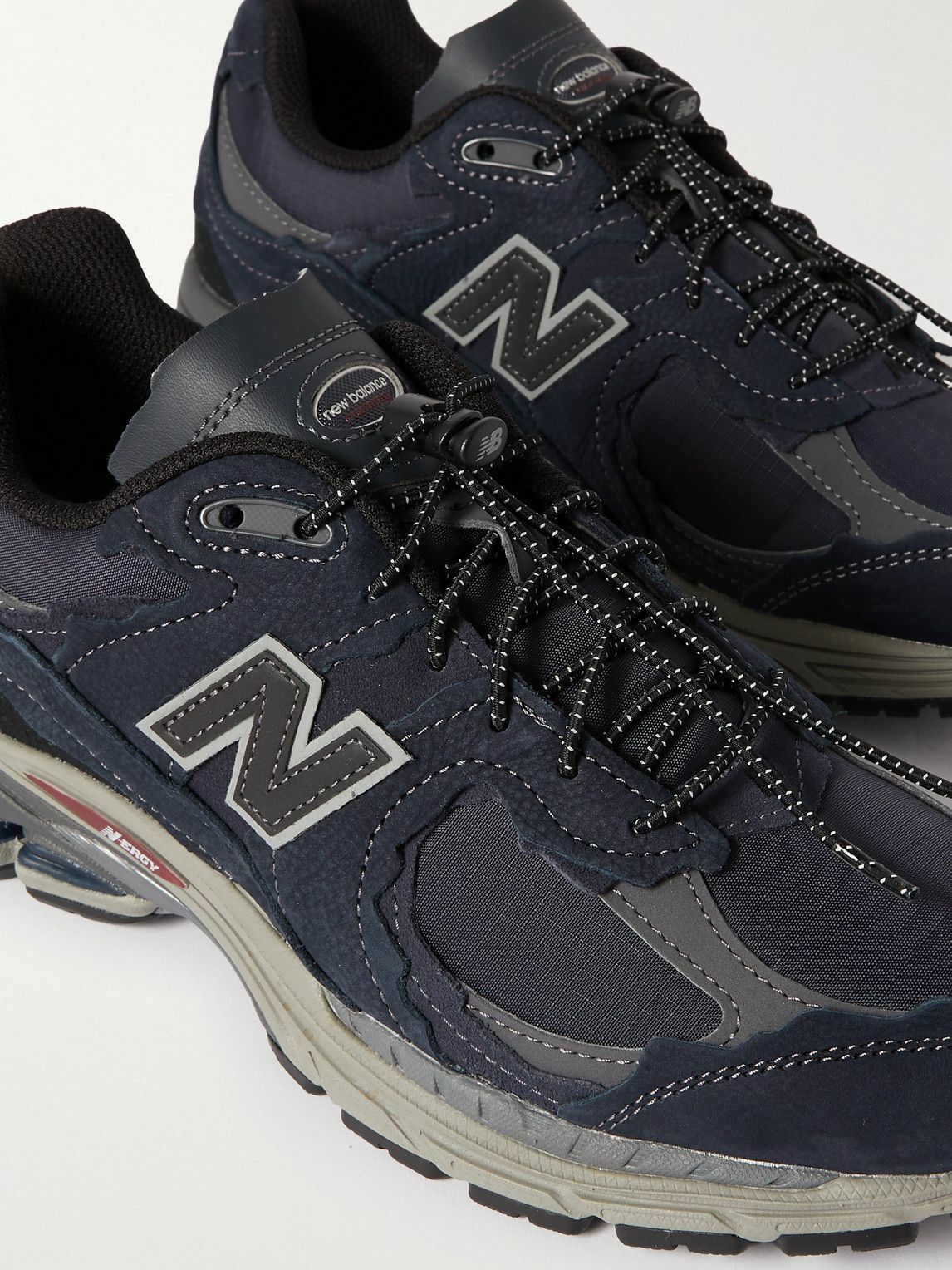 New Balance - 2002RD Protection Pack Leather-Trimmed Nubuck and Ripstop ...
