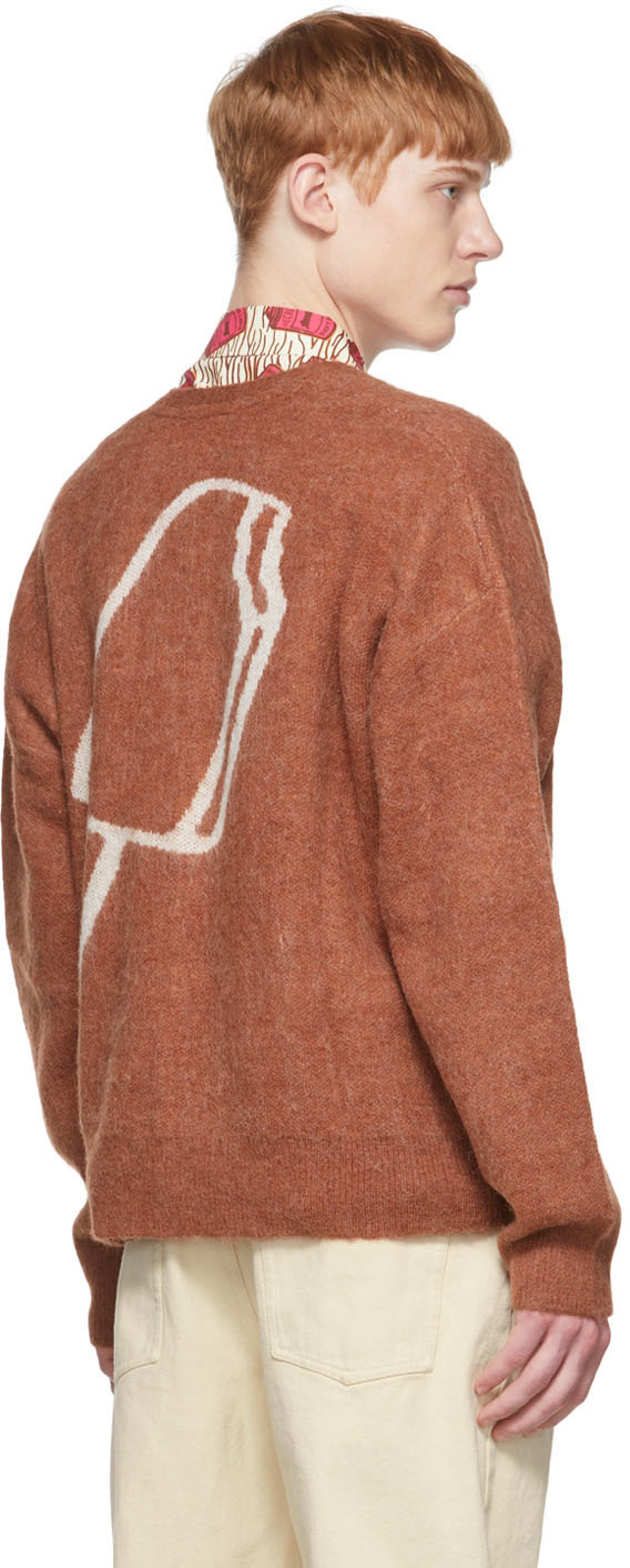 ICECREAM Brown Nylon Cardigan ICECREAM